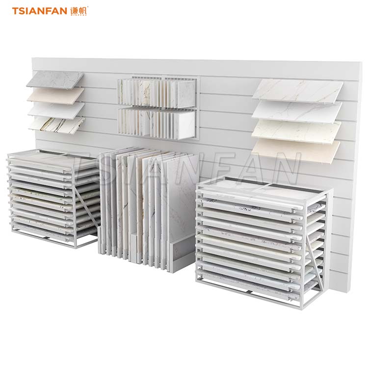 Comined metal display stand for granite samples-CH8051