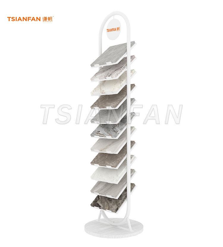 Custom tile showroom sample display solutions for architects