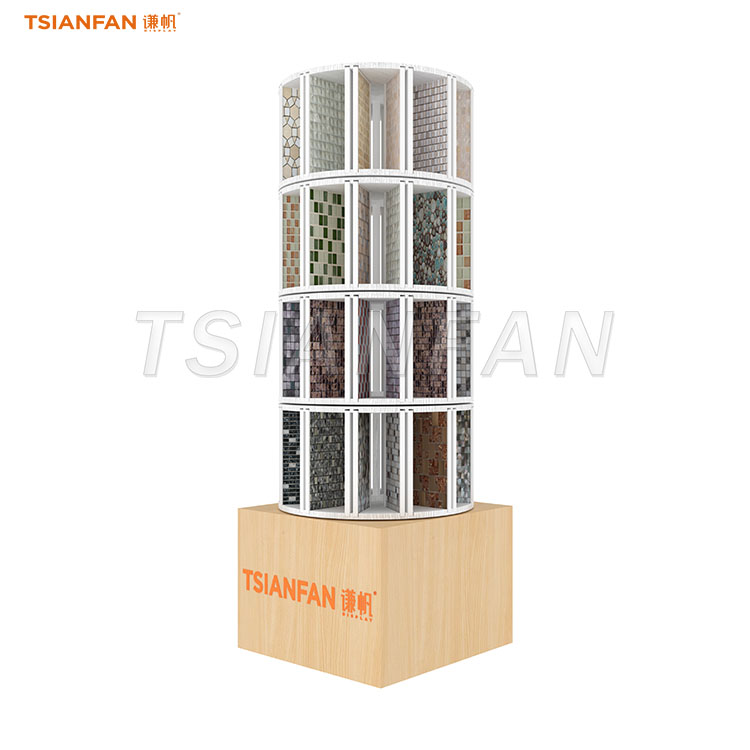 Custom logo mosaic sample display racks-ML028