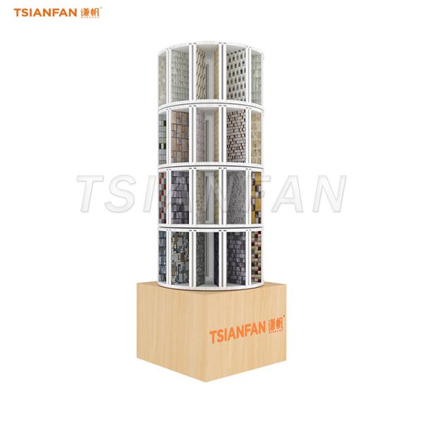 Custom logo mosaic sample display racks-ML028